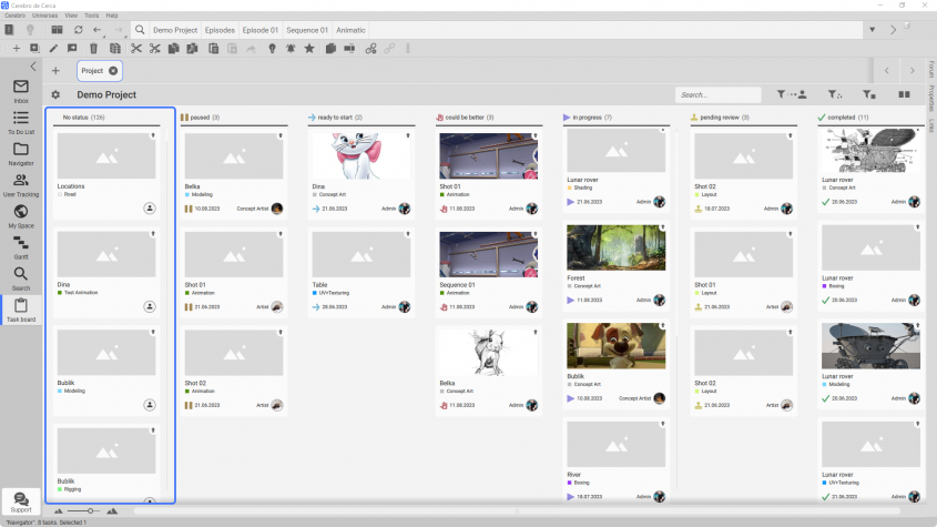 Sony Vegas Pro, TB Storyboard Pro in Tentaculo – Cerebro